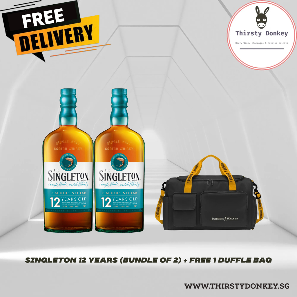 Singleton 12 Years Dufftown (Bundle of 2) - 700ml + Free 1 Duffle Bag | Shopee Singapore