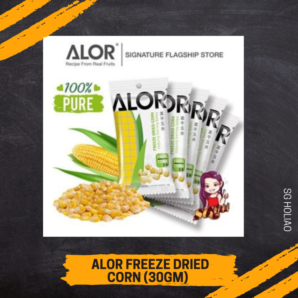 [Ready Stock] Alor Freeze Dried Corn (30gm) 冻干玉米 (30gm) | Shopee Singapore