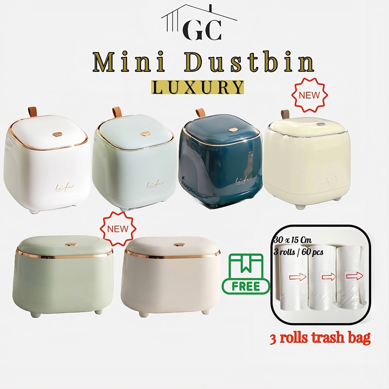 [New Design]Luxury Design Press Type Mini Dustbin Small Rubbish Bin ...