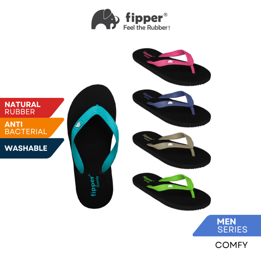 Fipper Natural Rubber Slipper Comfy Series | Shopee Singapore
