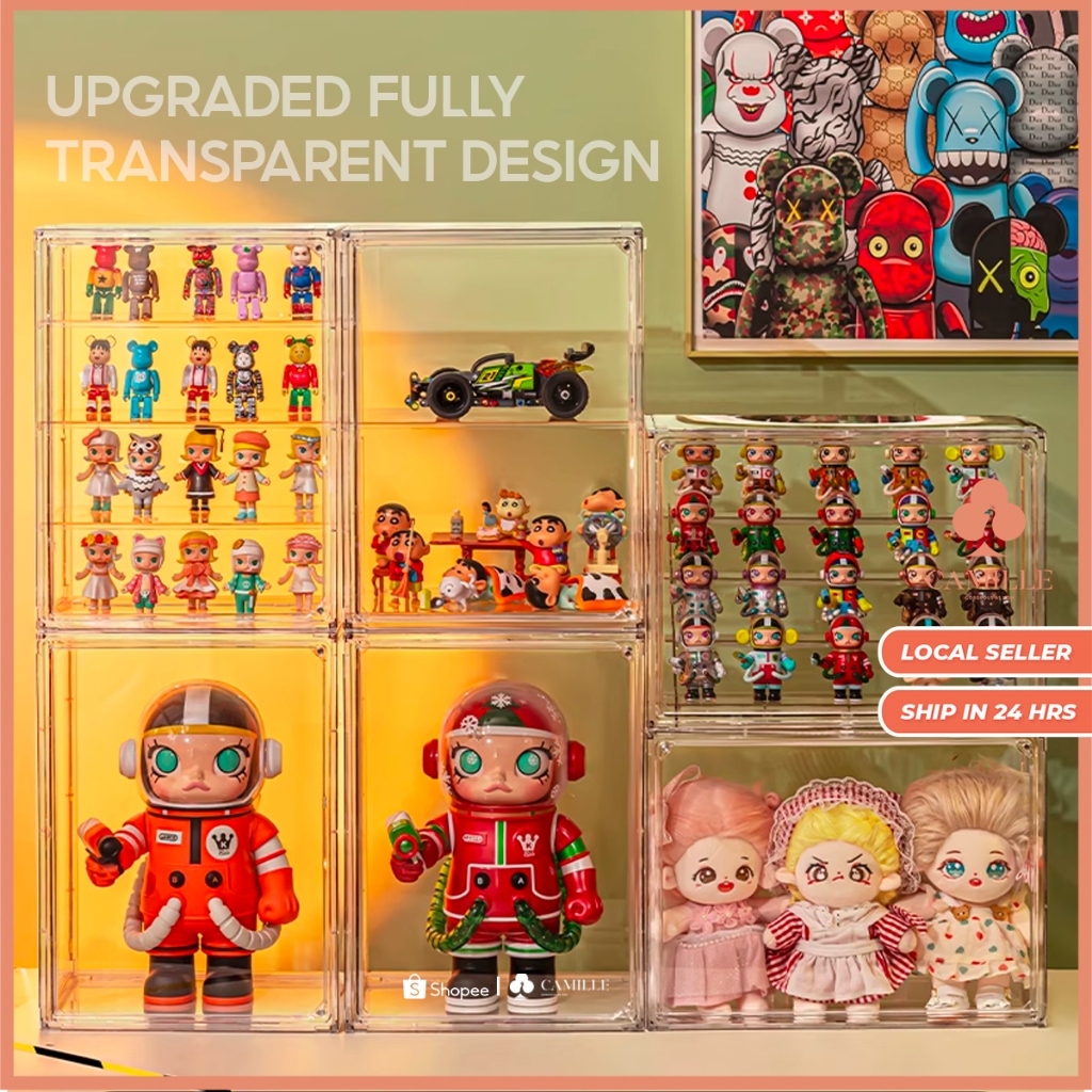 Stackable Storage Box Popmart Acrylic Display Case Labubu Display Box ...