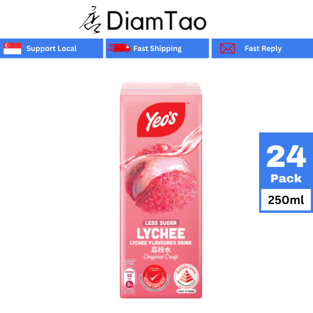 Yeo's Lychee Drink 24 Packet x 250ml | Shopee Singapore