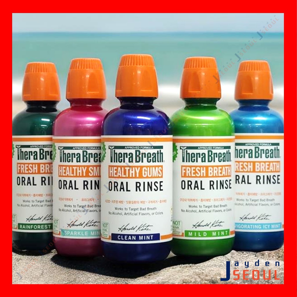 [Therabreath] Oral Rinse 473ml (Mild Mint / Icy Mint / Clean Mint ...