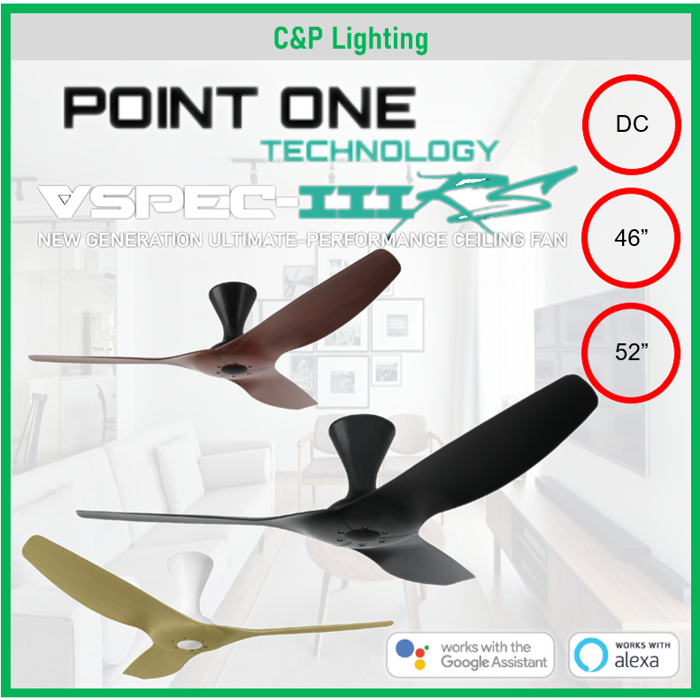 [New Launch] PO Vspec-III RS Vortex 46" / 52" 3 Blades Smart Wifi ...