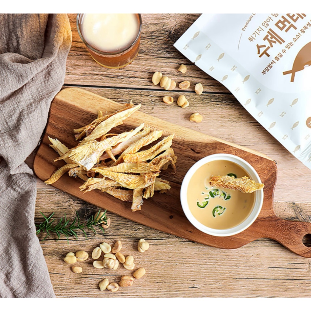 [Made in Korea🇰🇷] Popular Homemade Premium Dried Pollock Snack | Shopee ...