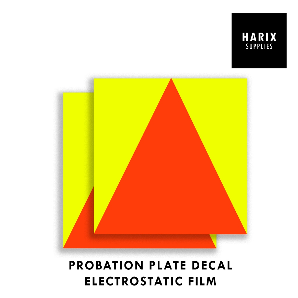 P Plate Decal for Probation Drivers Class 3 Automotive Windshield ...