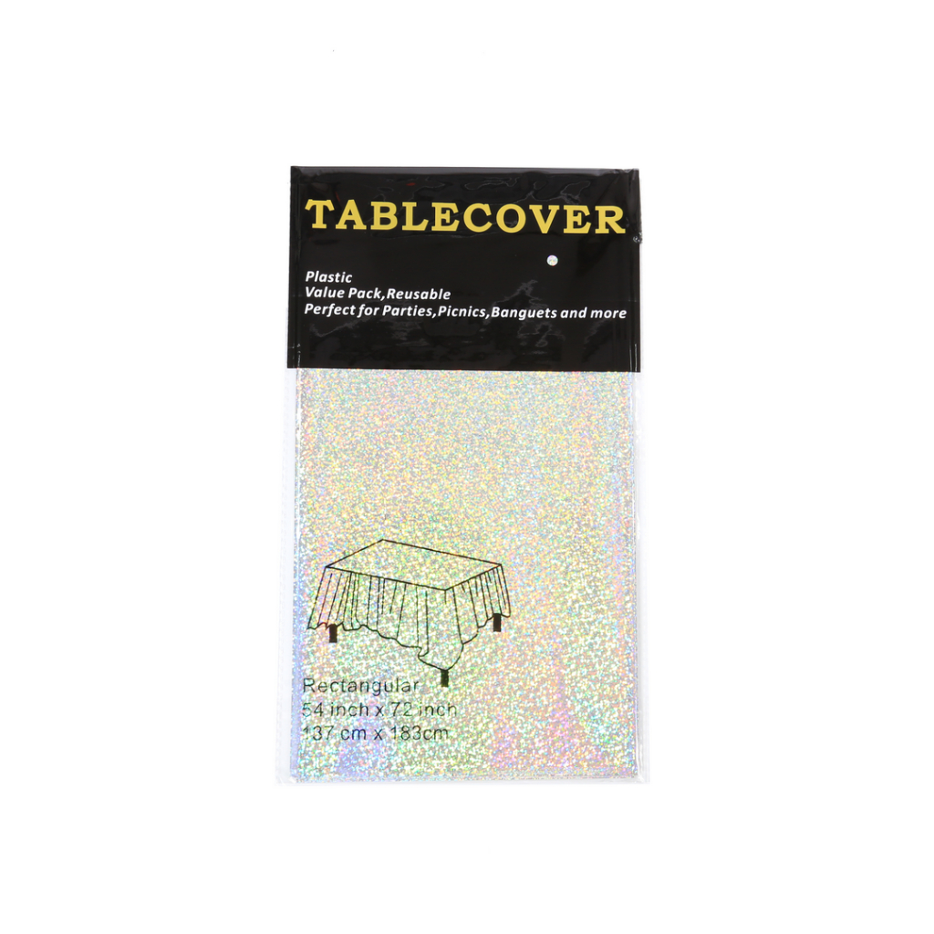 SKP Disposable Plastic Metallic Tablecloth | Shopee Singapore