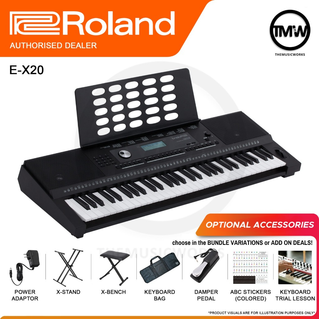 Roland E-X20 Portable Keyboard 61 keys Velocity Sensitive EX-20 EX20EX ...