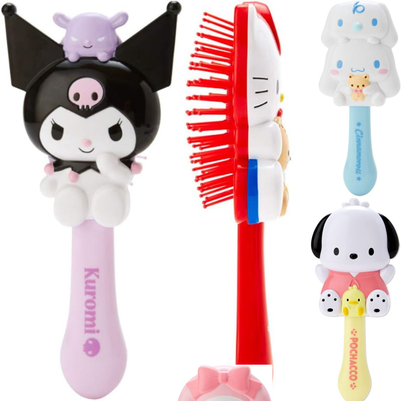 Sanrio character shaped hair brush Kuromi/Hello Kitty/Cinnamoroll ...
