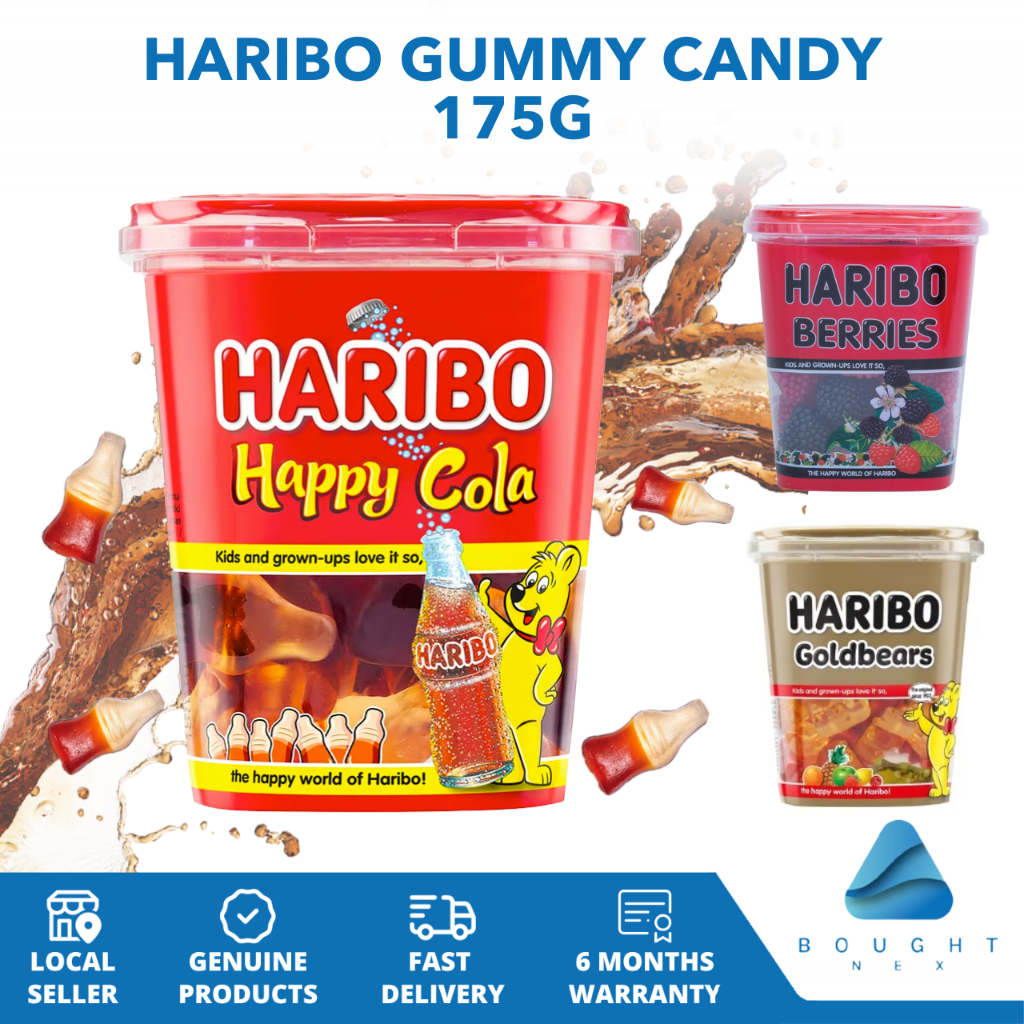 Haribo Gold Bears Happy Cola Berry 175g 200g Sweet Authentic Flavorful ...