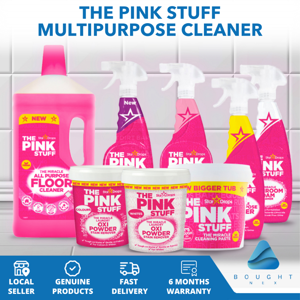 The Pink Stuff - Cleaning Paste, Oxi Powder, Cream, Multipurpose Toilet ...