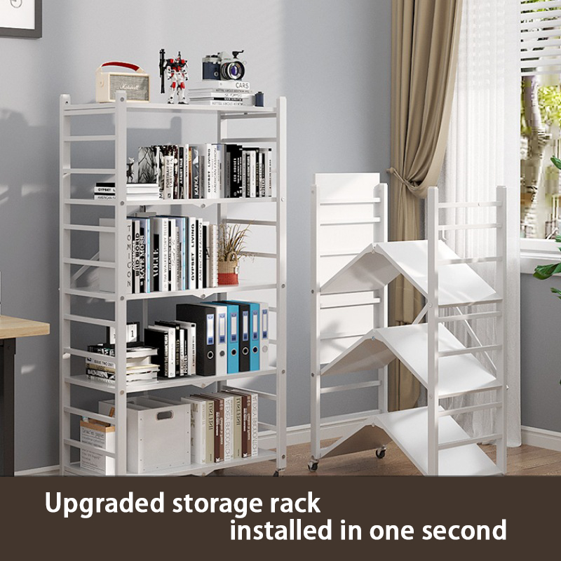 Non-Installation Folding Kitchen Storage Rack Multi-layer storage shelf ...