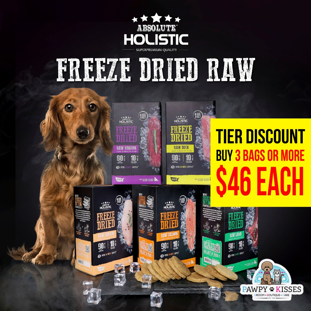 Absolute Holistic Freeze Dried Dog Food | Pawpy Kisses | Shopee Singapore