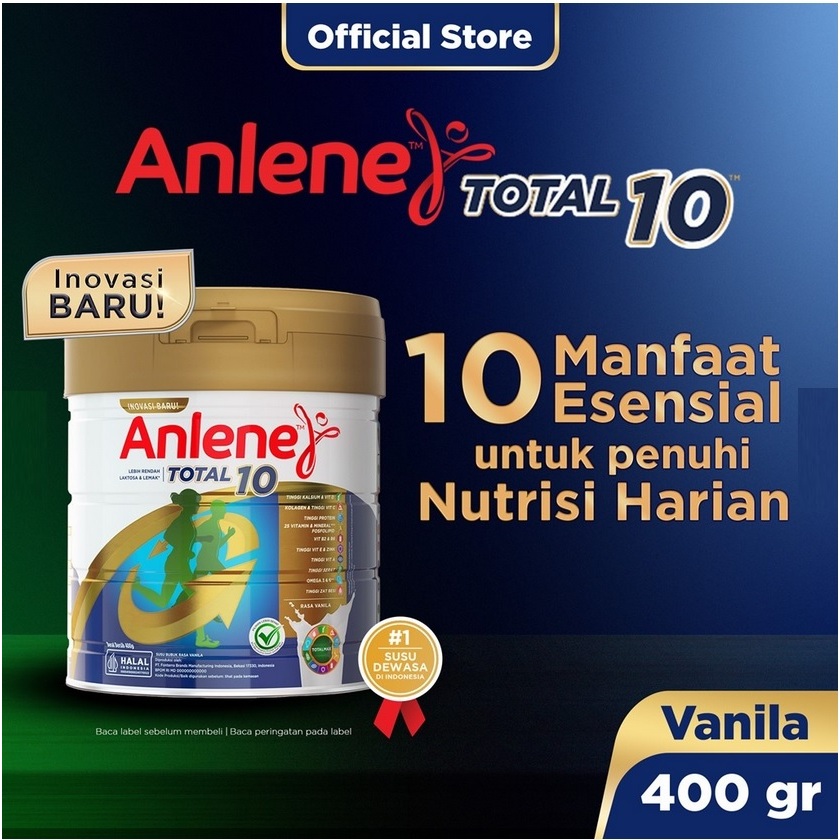 Anlene Total 10 Nutritional Milk Powder 400g / Milk Powder Anlene Adult ...