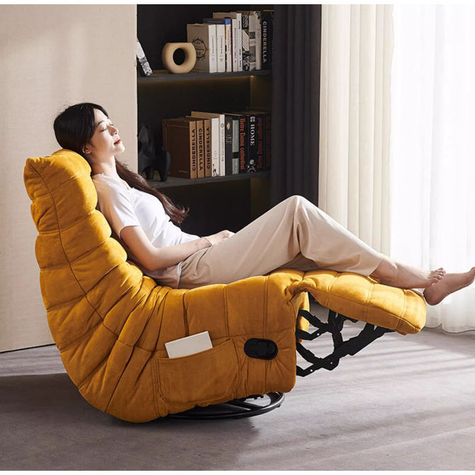Caterpillar Lazy Sofa with Foot Rest Worm Rocking Lying Chair Living ...