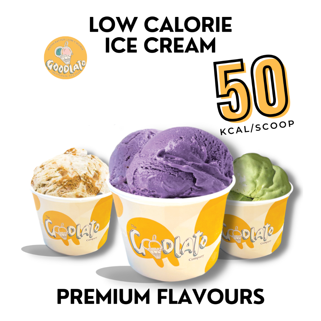 50 kcal/cup Goodlato Ice Cream Cups [No Sugar Added, High Protein] - 3. ...