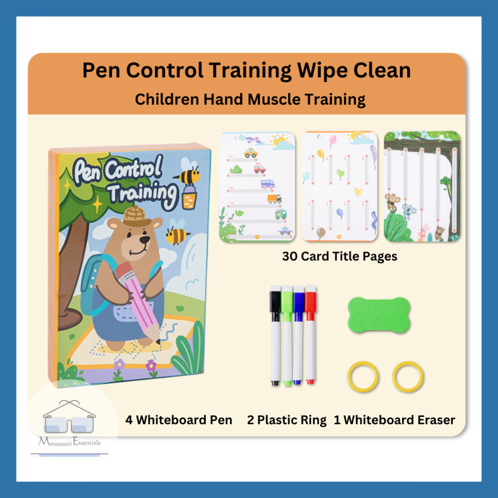 (Line Tracing) Pen Control Training Wipe Clean Children Books Early ...