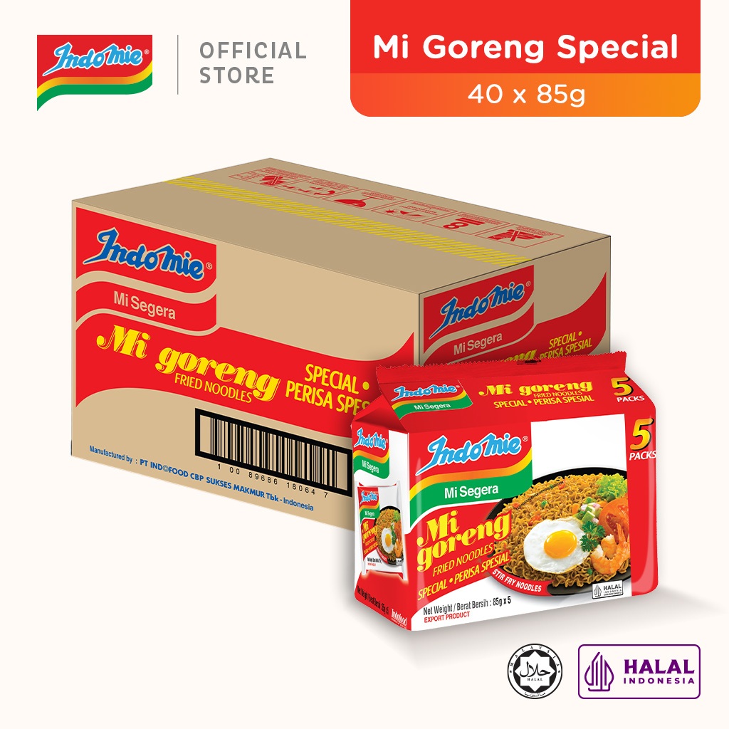 Indomie Mi Goreng Fried Noodles, Special 85gm - Carton | Shopee Singapore