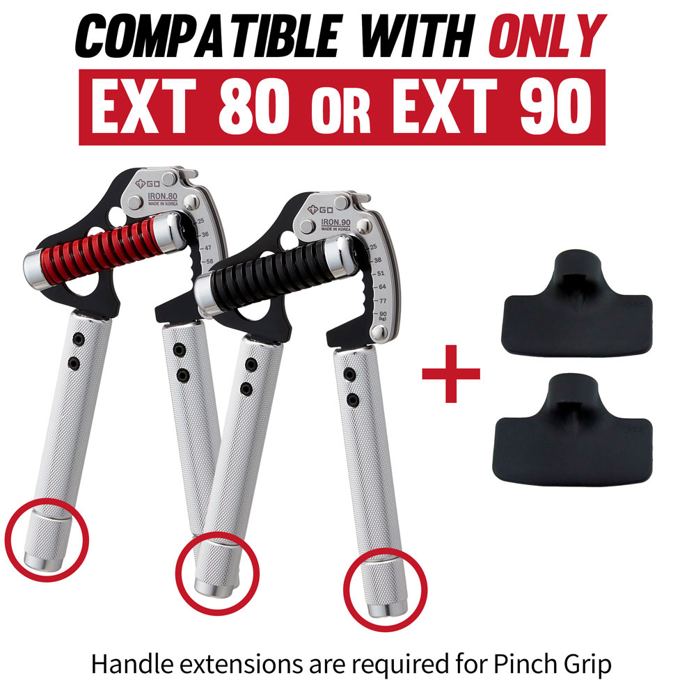 GD Iron Grip Premium Hand Gripper EXT 80, EXT 90 with pinch grip ...