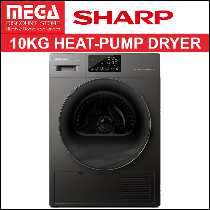 SHARP KD-HT10JP-G 10KG HEAT-PUMP DRYER (5 TICKS) | Shopee Singapore