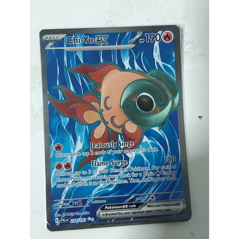 Pokemon chi yu ex full art paldea evolved card | Shopee Singapore