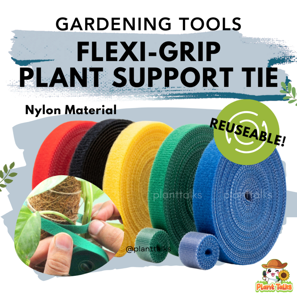 Plant Talks Flexi Grip Plant Support Tie Nylon Velcro Reusable Cable Tie Organizer for Climbing ...