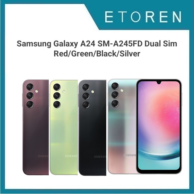 Samsung Galaxy A24 SM-A245FD Dual Sim 128GB Red/Green/Black/Silver (6GB ...