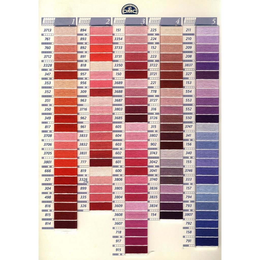 DMC Cross-Stitch Thread - Premium Quality Embroidery Floss | Shopee ...