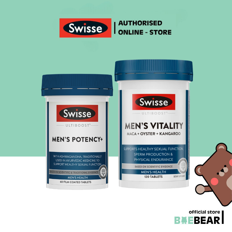 (Brand Authorized) Swisse Ultiboost Male Vitality | Men Potency (Maca + Oyster + Kangaroo) | Sex ...