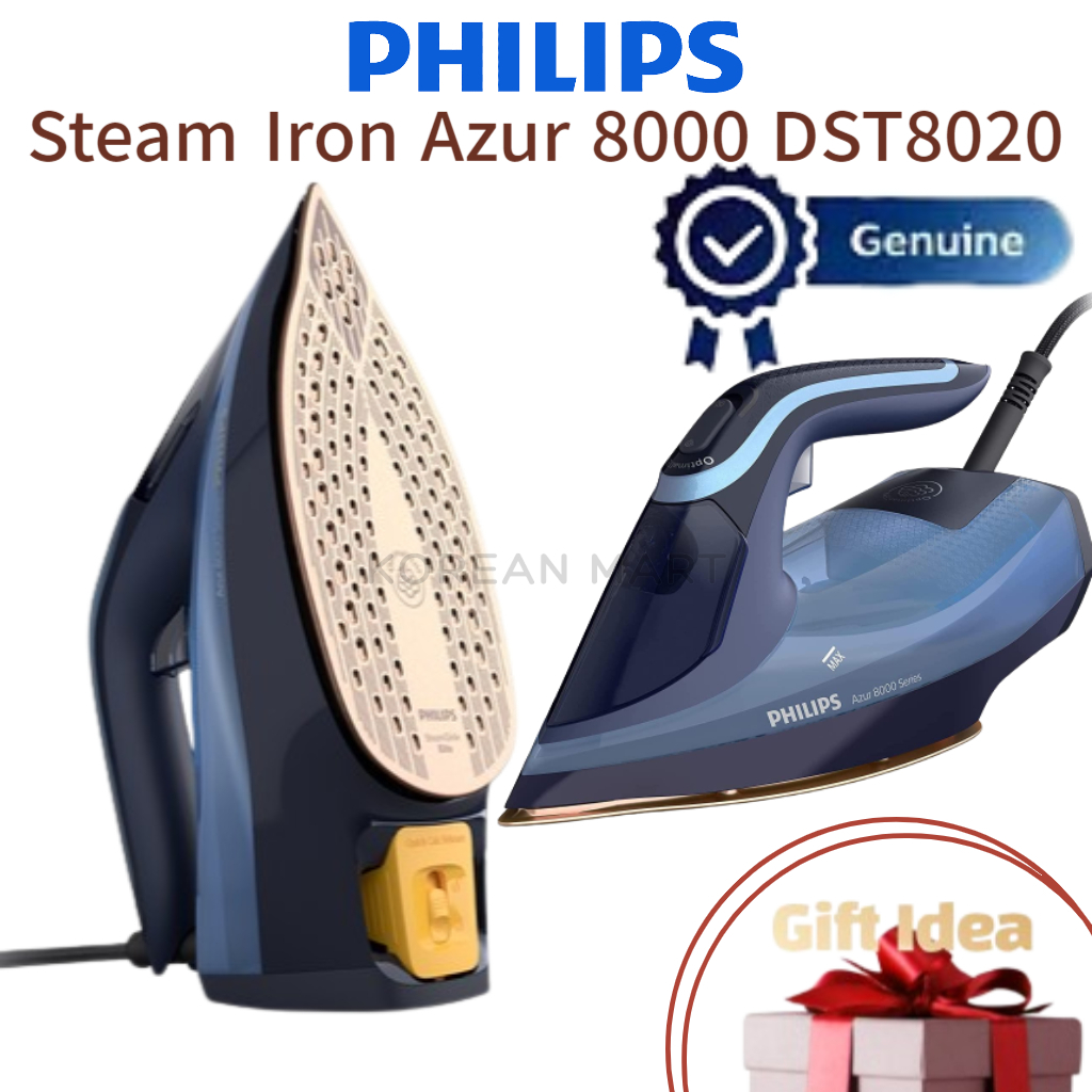 Philips Steam Iron Azur 8000 Series DST8020 / Light Blue 3000W | Shopee ...