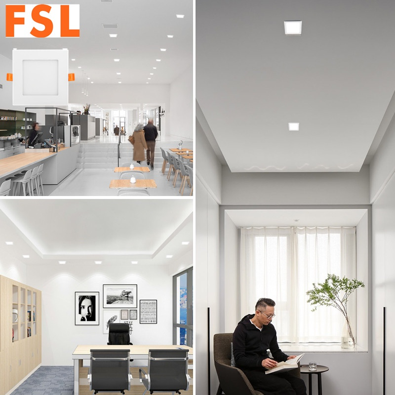 FSL LED Slim Square Downlight Panel Light 6W 9W 12W 15W 18W 24W SAFETY MARK Driver 1 Year Local ...