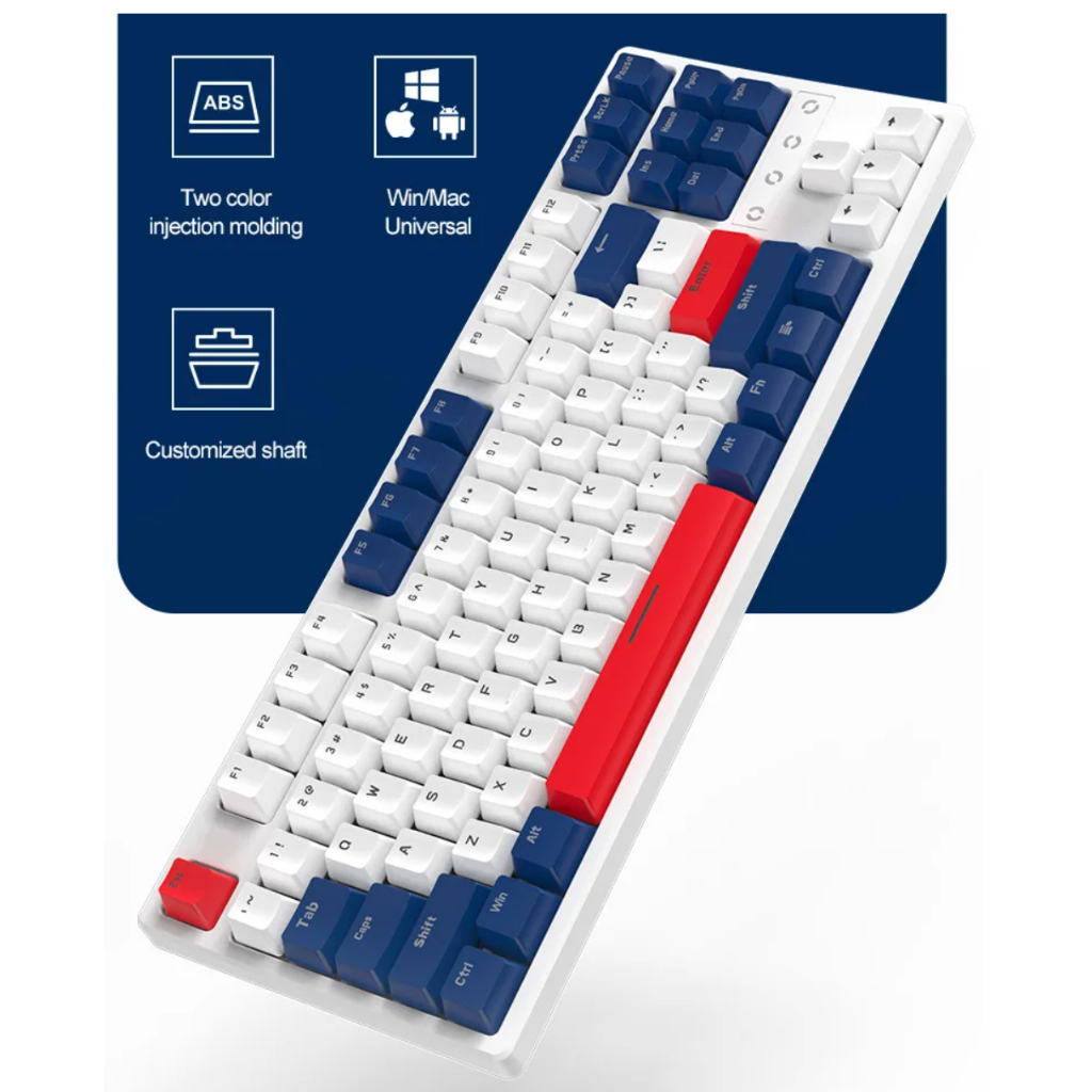 K87 Mechanical Keyboard Triple Mode bluetooth 5.0 2.4G Wireless Type-C ...