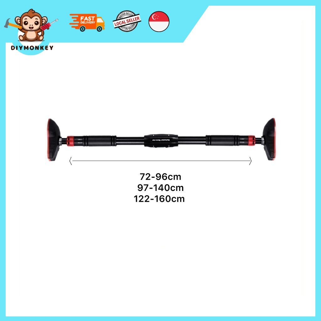 (DIYMONKEY) Door Horizontal Bars Pull Up Bar Muscle Builder Training ...