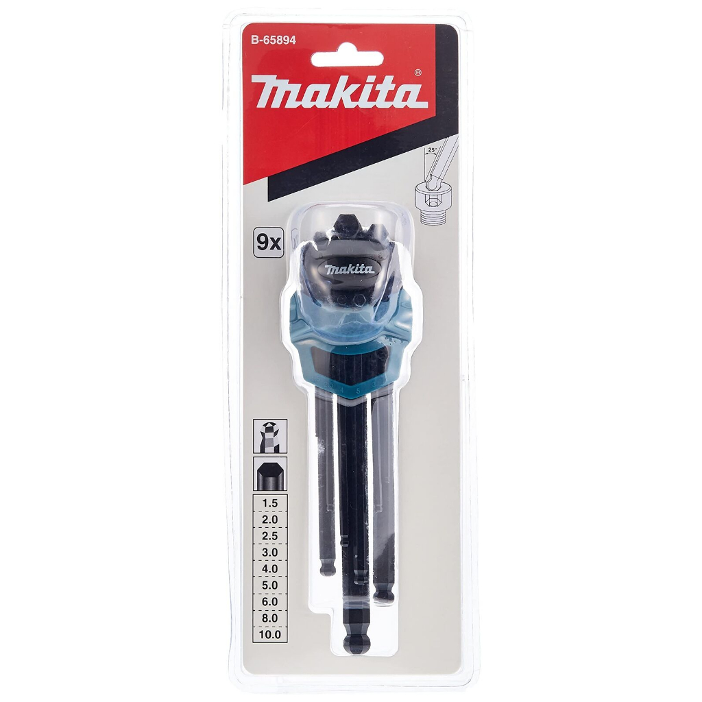 Makita B-65894 9pc Hex Key Wrench Allen Alan Key (Singapore Local Stock ...