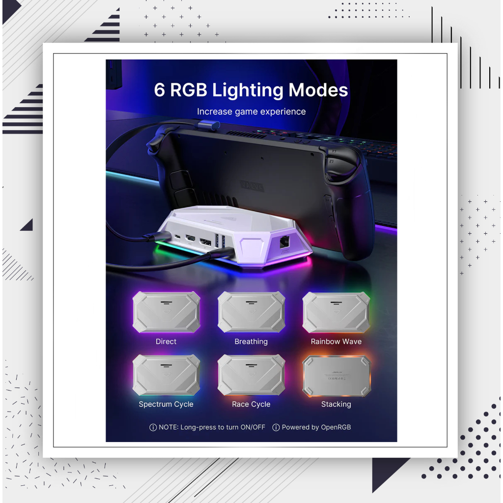 Official JSAUX RGB Docking Station - Compatible Dock to Valve Steam ...