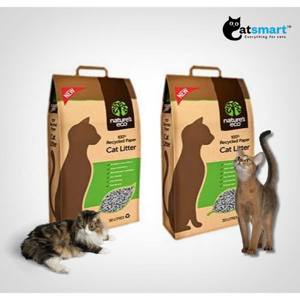 Nature's Eco Recycled Paper Cat Litter 30L | Shopee Singapore
