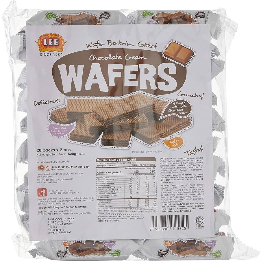 Lee Wafer With Chocolate Cream 520g | Shopee Singapore