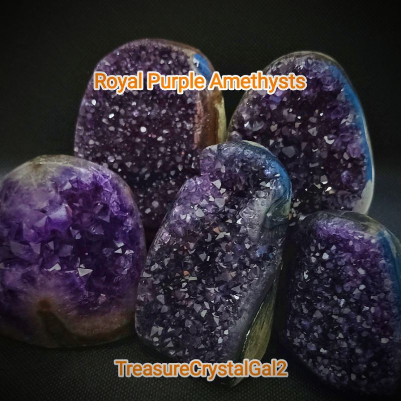 Amethyst ROYAL PURPLE Uruguay Premium Natural Crystal Geode Collections ...