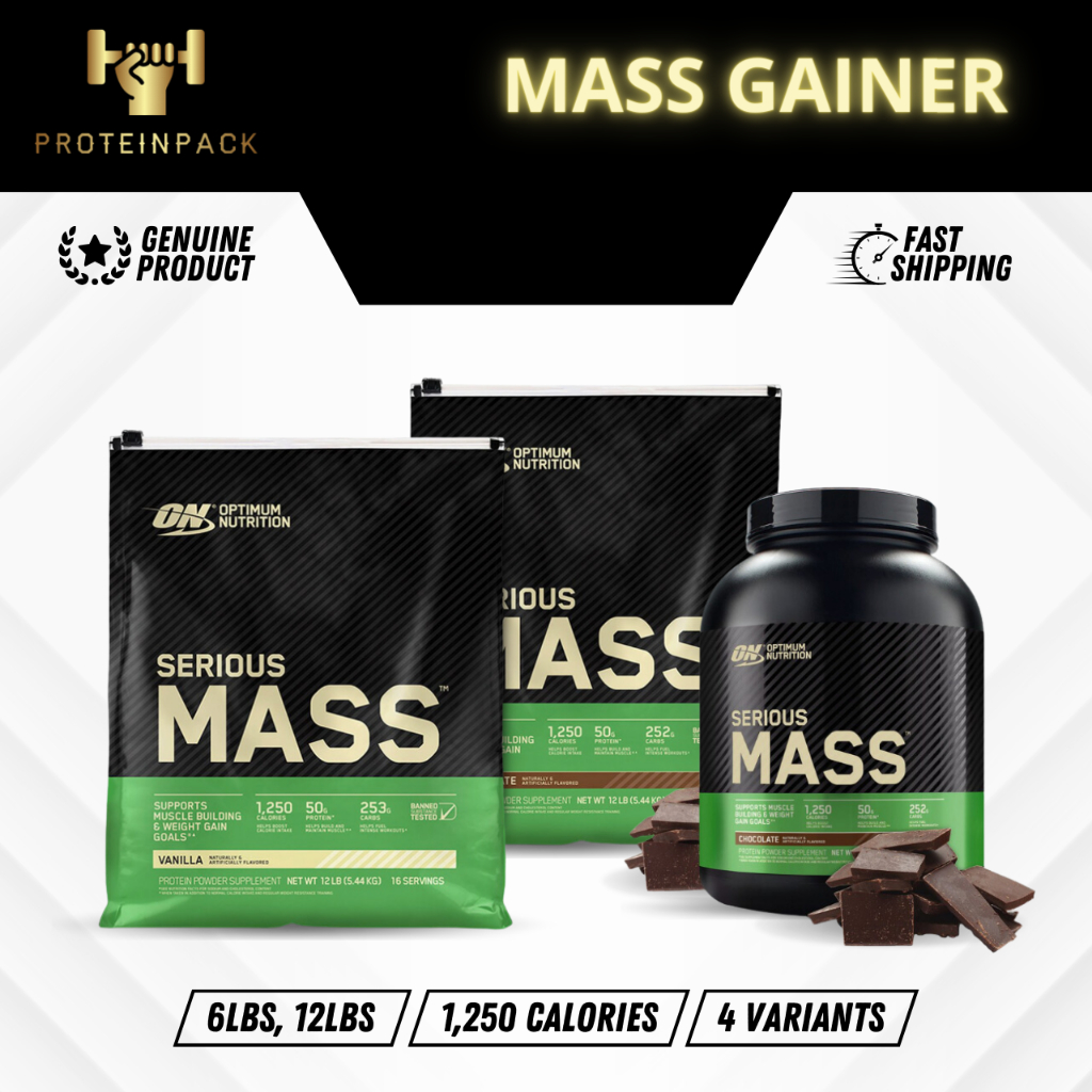 Optimum Nutrition - Serious Mass 6lbs 12lbs Mass Gainer Calories Daily ...