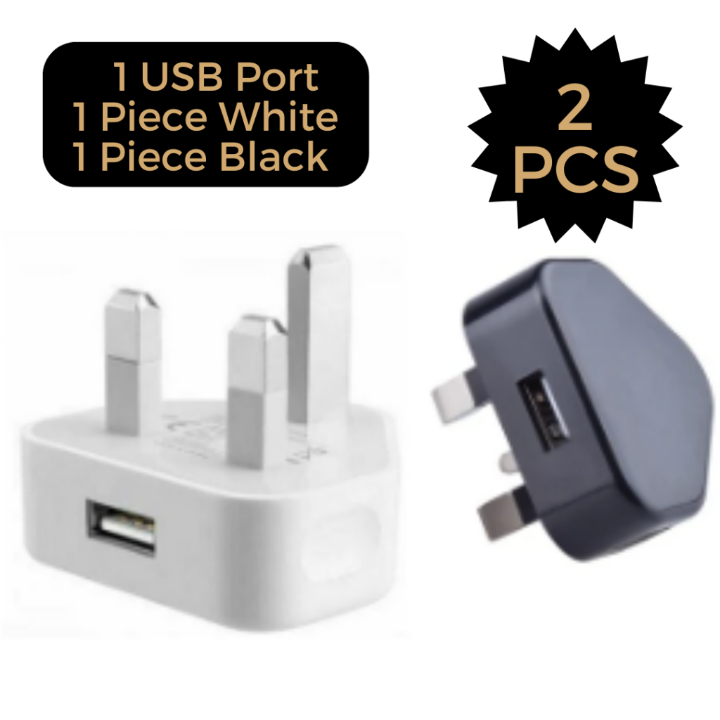 Portable Multi Port USB Adaptor Plug Charger 3 Pin 5V 3.1A USB Ports 1A ...