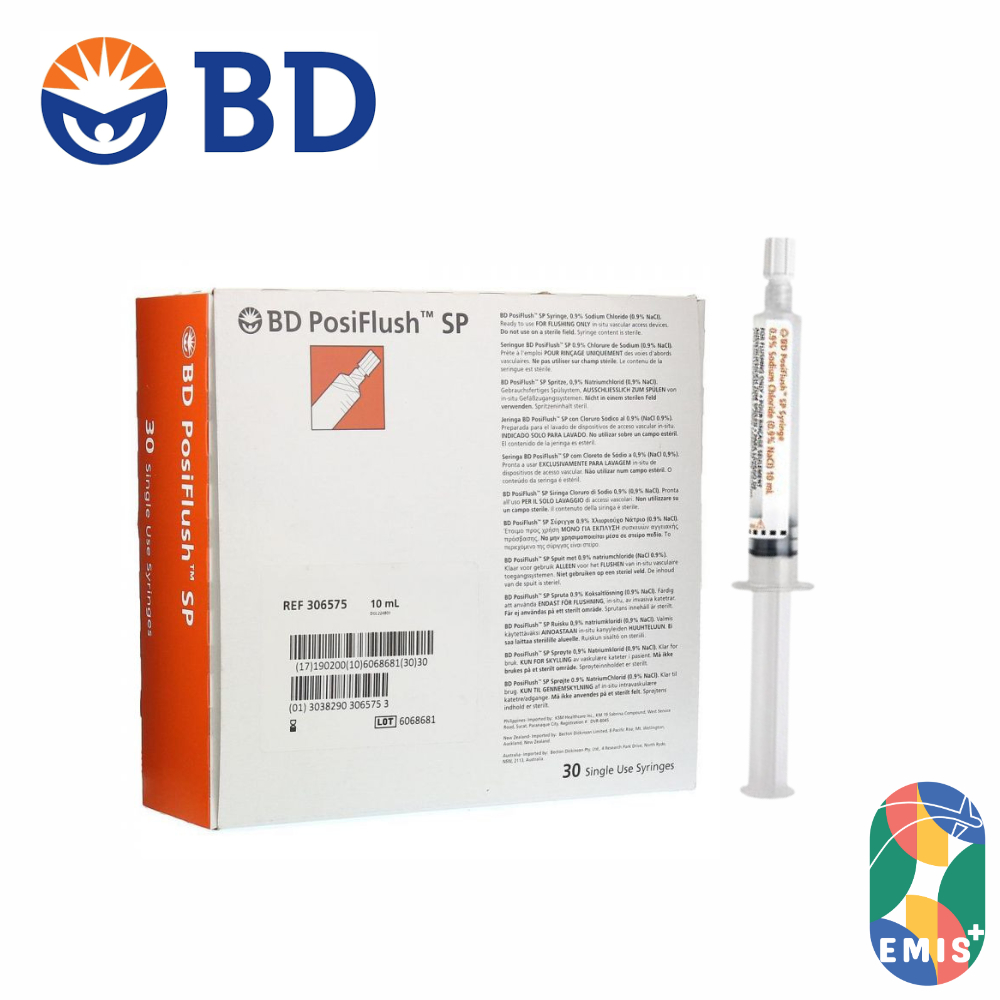 BD Posiflush™ Normal Saline Prefilled Syringe in 10ml | Heparin Saline ...
