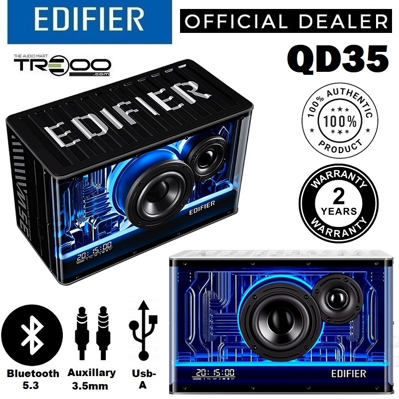 Edifier QD35 Wireless Bluetooth Desktop Speaker with 35W GaN Charger ...