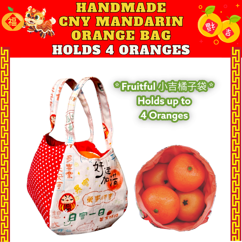 Mandarin Orange Carrier | Orange Bag up to 8 Oranges | Chinese New Year ...