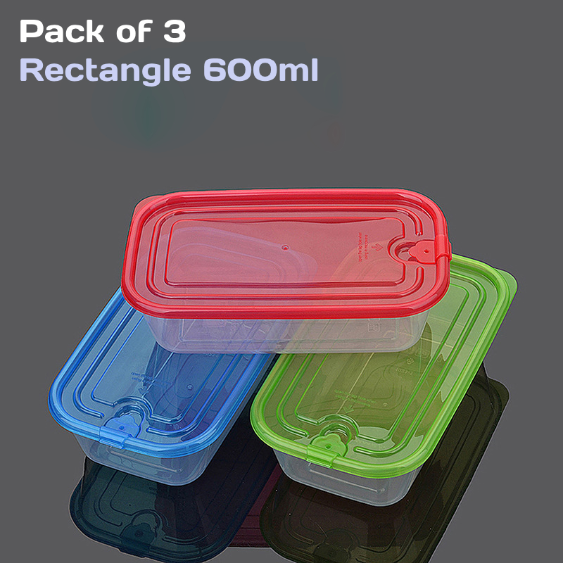 Food Container Portable Stackable Lunch Fruit Transparent Plastic PP ...