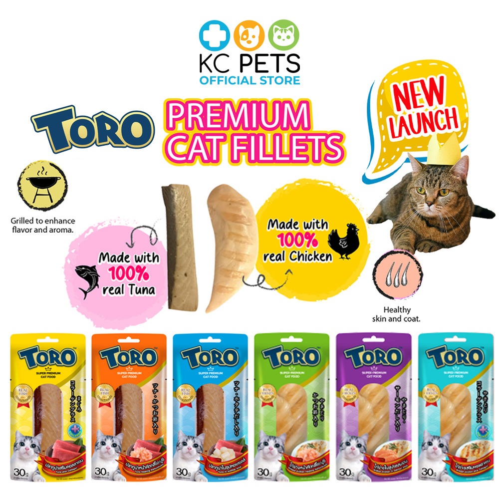 Toro Cat treats Tuna Fillet / Grilled Chicken Plus Collagen / Scallop ...