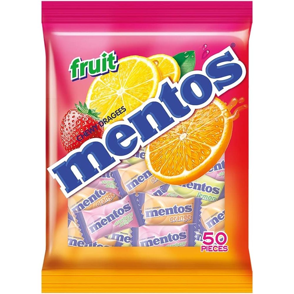 Mentos Fruit Chewy Dragees 50pcs | Shopee Singapore