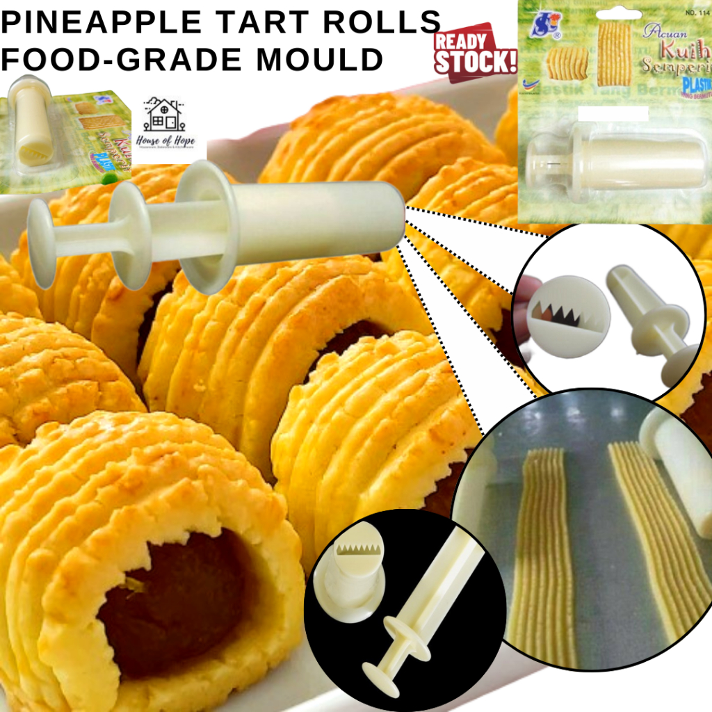 [SG Ready Stock]CNY 2025 Rolled Pineapple Roll Tart Biscuit Mould Pump ...