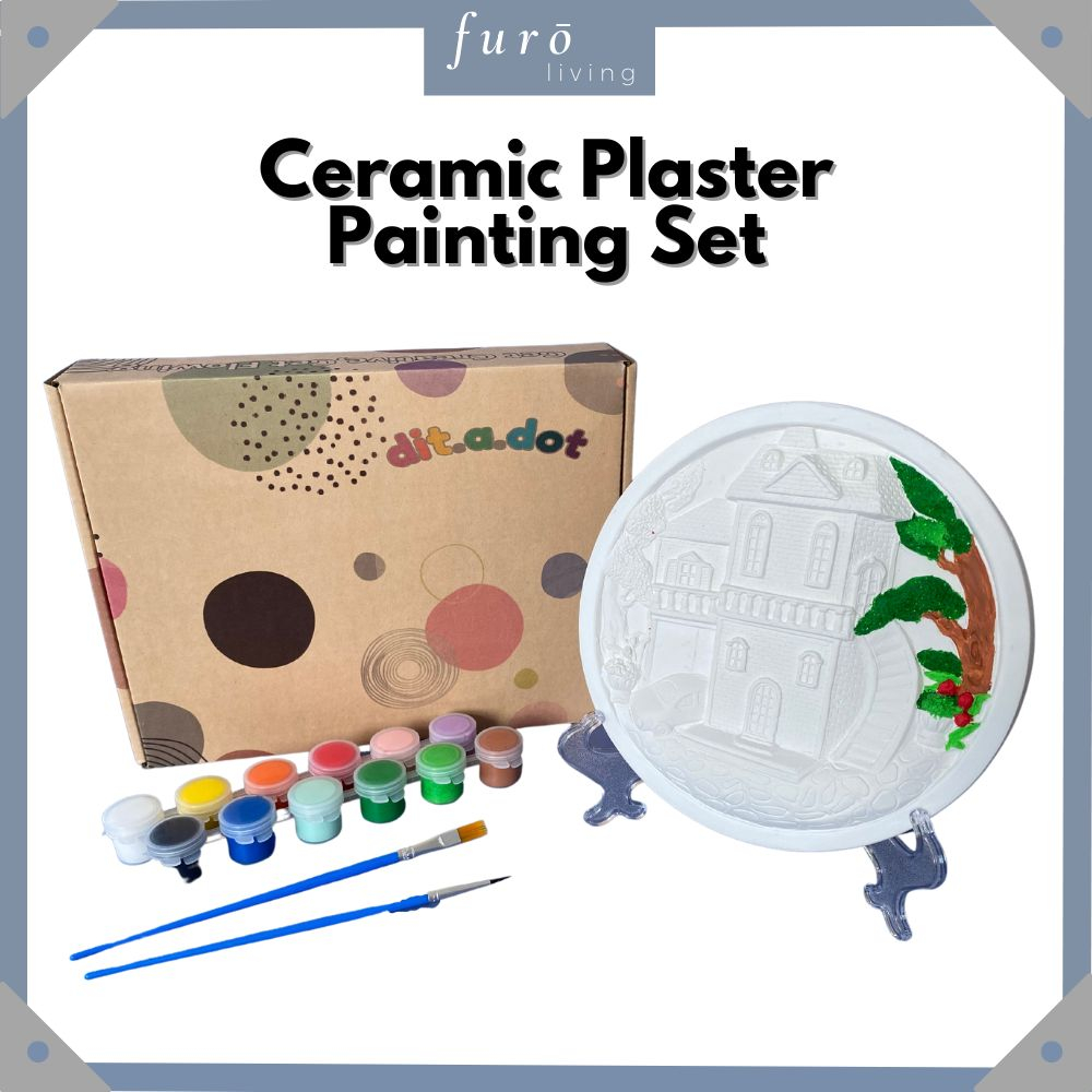 DIY Colour in Plaster Ceramic Painting Kit Art and Craft Kit | Shopee ...