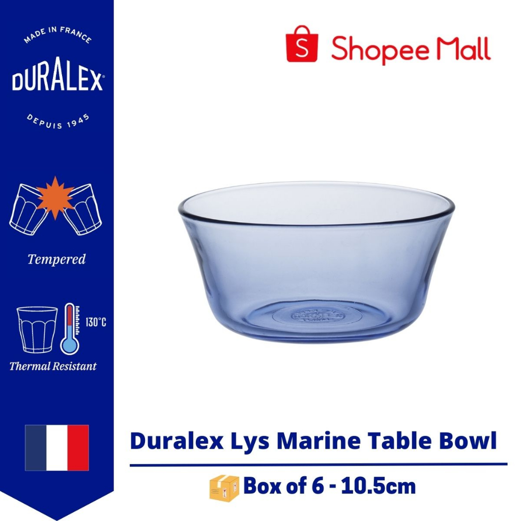 Duralex Lys Marine Table Bowl (Set of 6) | Shopee Singapore