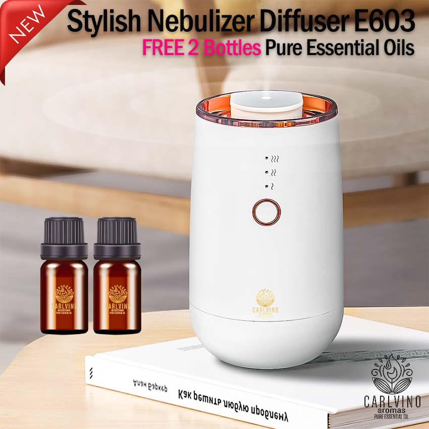 HOME - OFFICE - CAR NEBULIZER DIFFUSER WIRELESS A603 WITH LIGHTS AND FREE 2 BOTTLE PURE ...